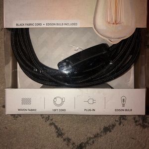 Accents | Pendant Light Cord Set With Edison Vintage Bulb | Poshmark